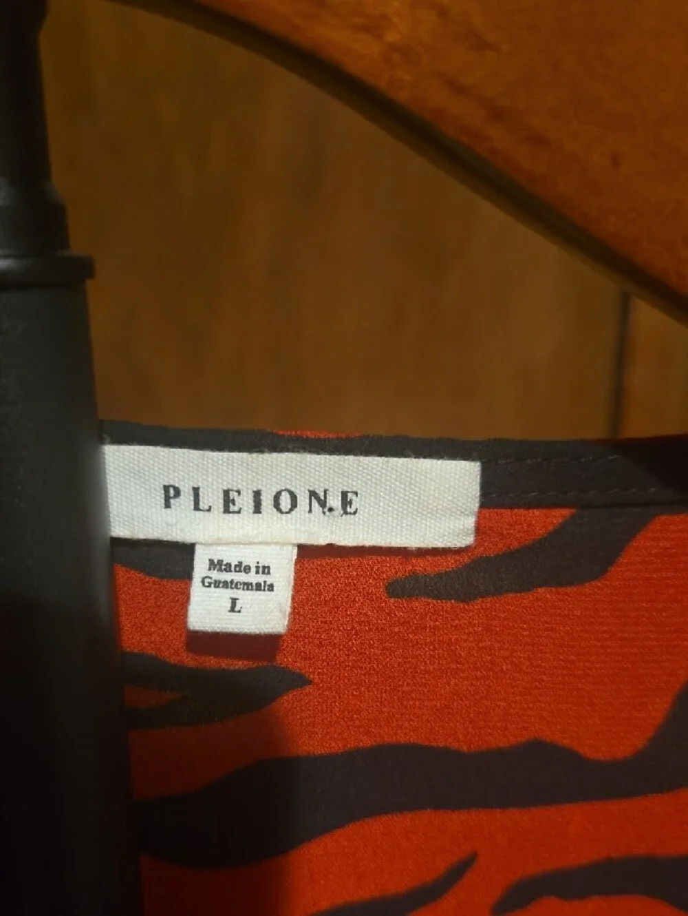 Pleione | Other | Pleione Orange And Black Tiger Print Open Duster ...